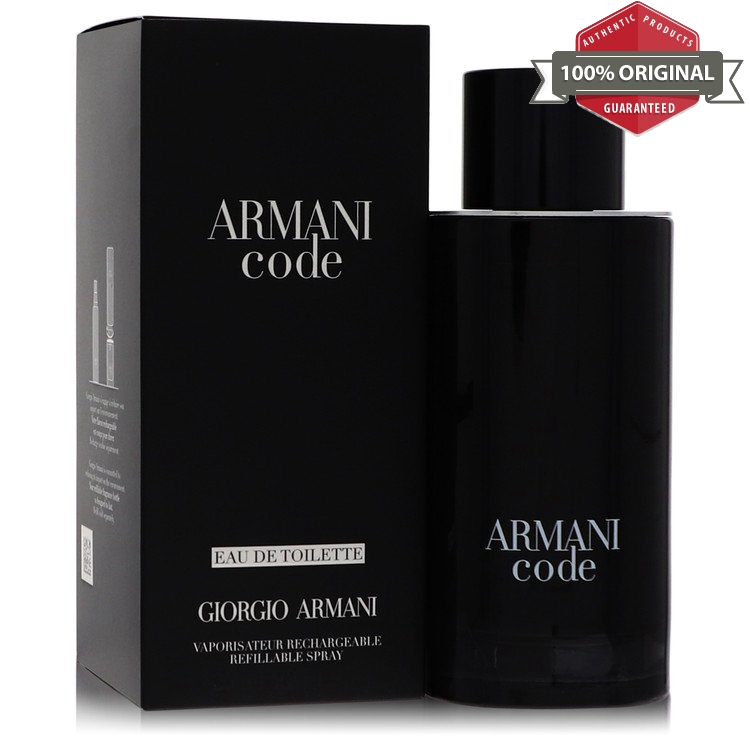 Armani Code Cologne 4.2 oz EDT Spray Refillable for Men by Giorgio ...